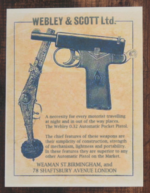 Webley and Scott Automatic Pistols - Revivaler