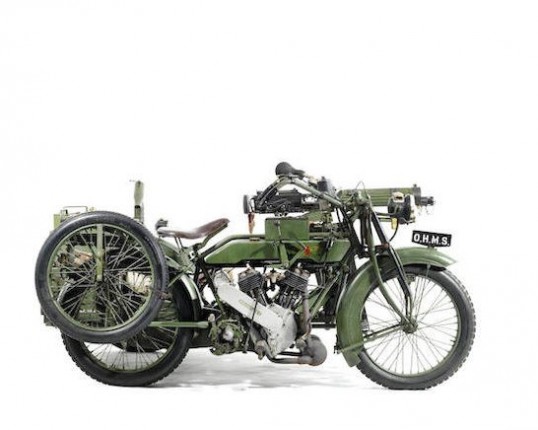 1916/17 Matchless-Vickers 8B2/M Russian Military Motorcycle Combination ...