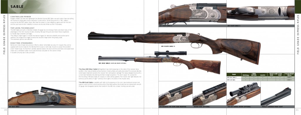 Beretta "Silver Sable" Double Rifles - Revivaler