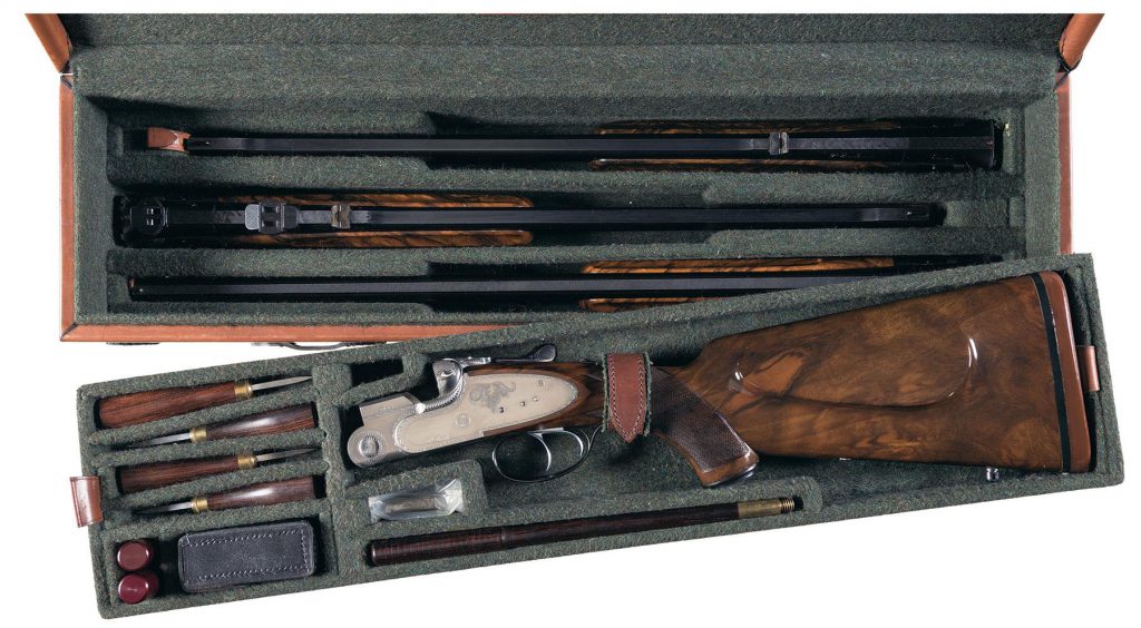 Beretta SS06 Over-Under Double Rifle and Shotgun with Three Barrels ...