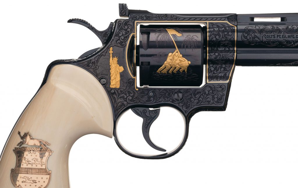 Colt Python Revolver Signed Howard Dove - Revivaler