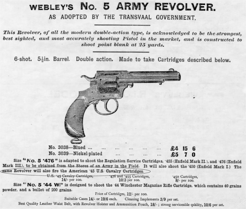 Webley-Pryse Number 4 Revolver - Revivaler