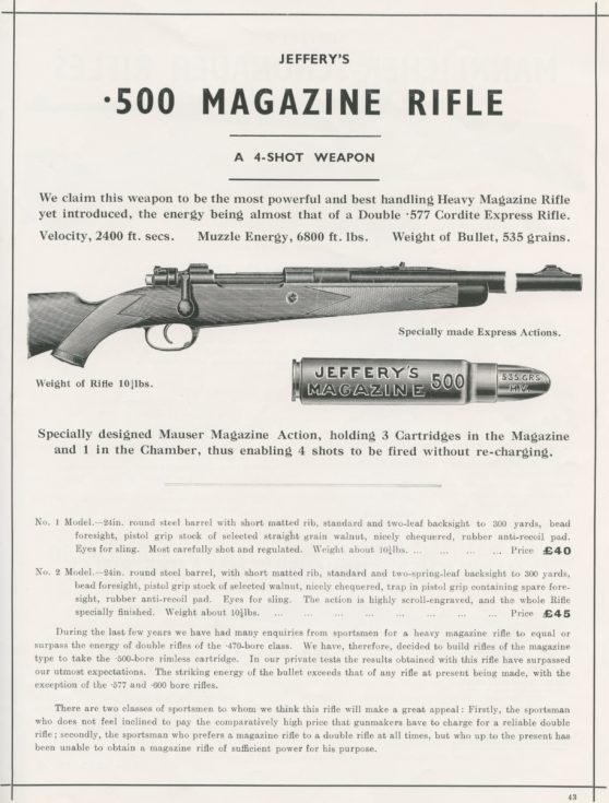 The .500 Jeffery and .500 Schuler - Revivaler
