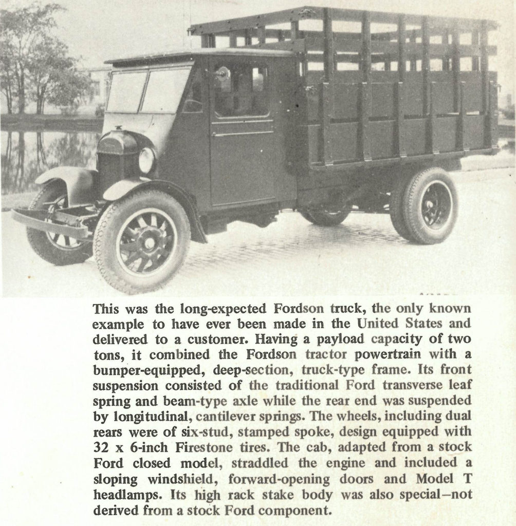 Fordson Prototype - Ford's First Heavy-Duty 2 Ton Truck - Revivaler