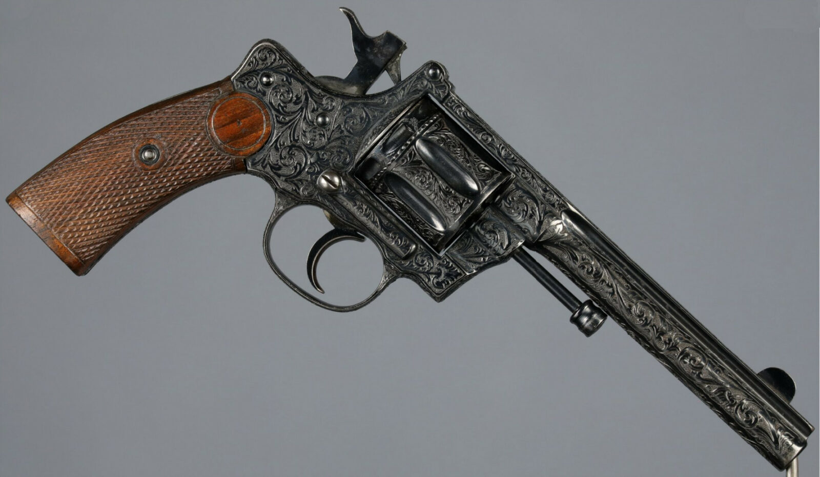 Henri Pieper Patent Model 1893 Gas Seal Double Action Revolver - Revivaler