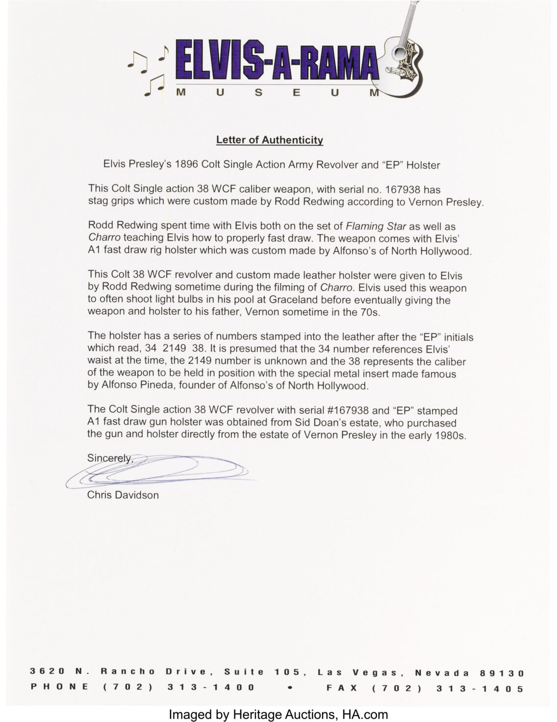 Elvis Presley's Fast Draw Rig with Revolver - Revivaler